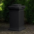 Good Ideas Savannah Column Storage and Waste Bin - Black - Walmart.com