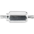 JEGS 15043 Compact Billet Aluminum In-Line Fuel Filter 3/8 in. Male ...