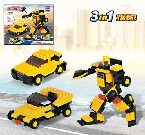 Brictek Heroes 3 in 1 Justice Building Kit - Walmart.com - Walmart.com