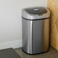 Automatic Touchless Kitchen Trash Can with Lid, Motion Sensor Trash Can ...