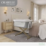 Evolur Orabelle Bedside Bassinet and Sleeper for Baby in Gray, Easy to ...