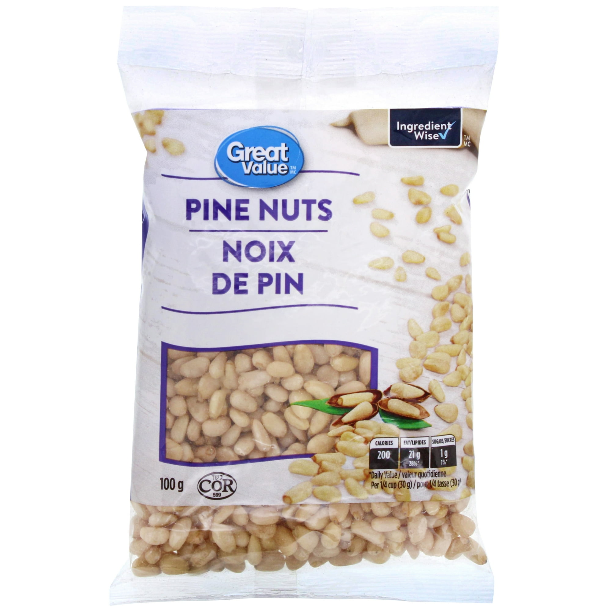 Click here for Great Value Pine Nuts 100 G prices
