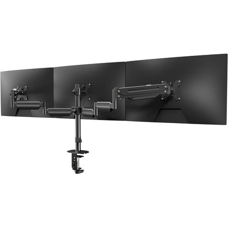 Triple Monitor Stand - 3 Monitor Mount with Gas Spring Monitor Arm Fit ...