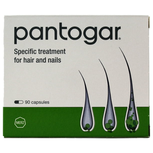 Pantogar Treatment for Hair and Nails, 90 Capsules Merz - Walmart.com