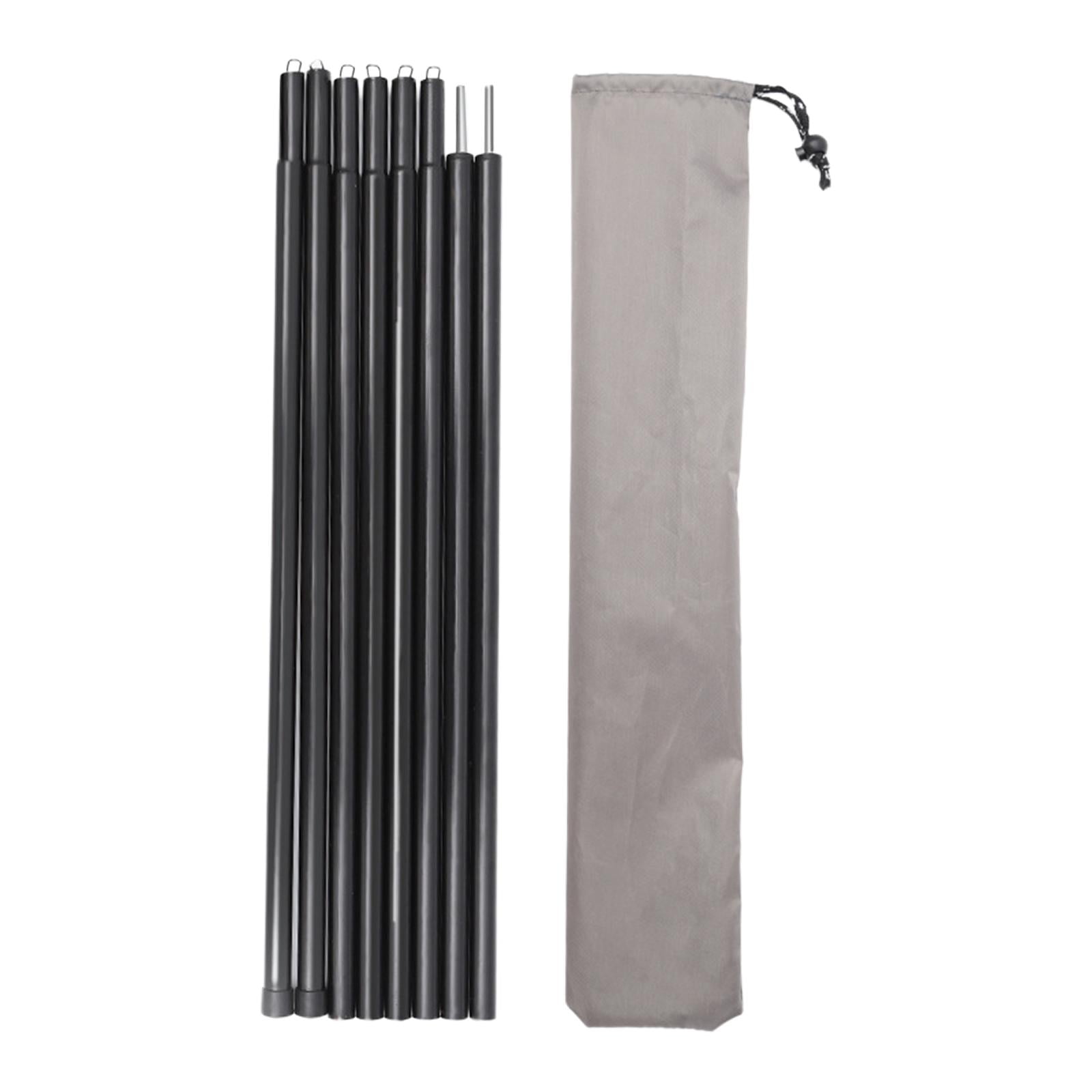 8 Pieces Tarp Poles Shelter Canopy Poles Detachable Tent Poles ...