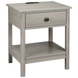 DecorTech Traditional Rectangular End Table with AC Power and USB ...