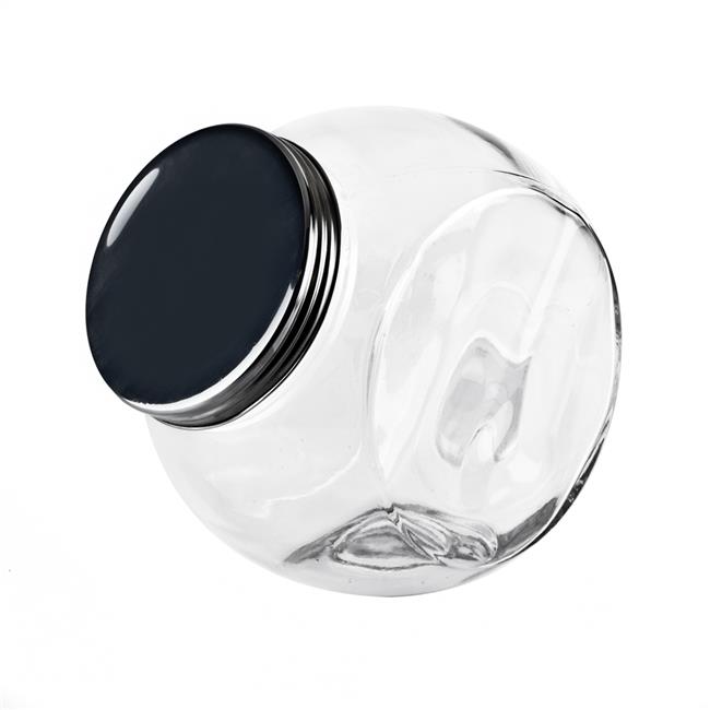 Blue Harbor 33243 152 oz Slant Jar with Metal Lid - Clear - Walmart.com