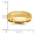 Auriga Fine Jewelry 14K Yellow Gold 6mm Standard Weight Brushed Satin ...