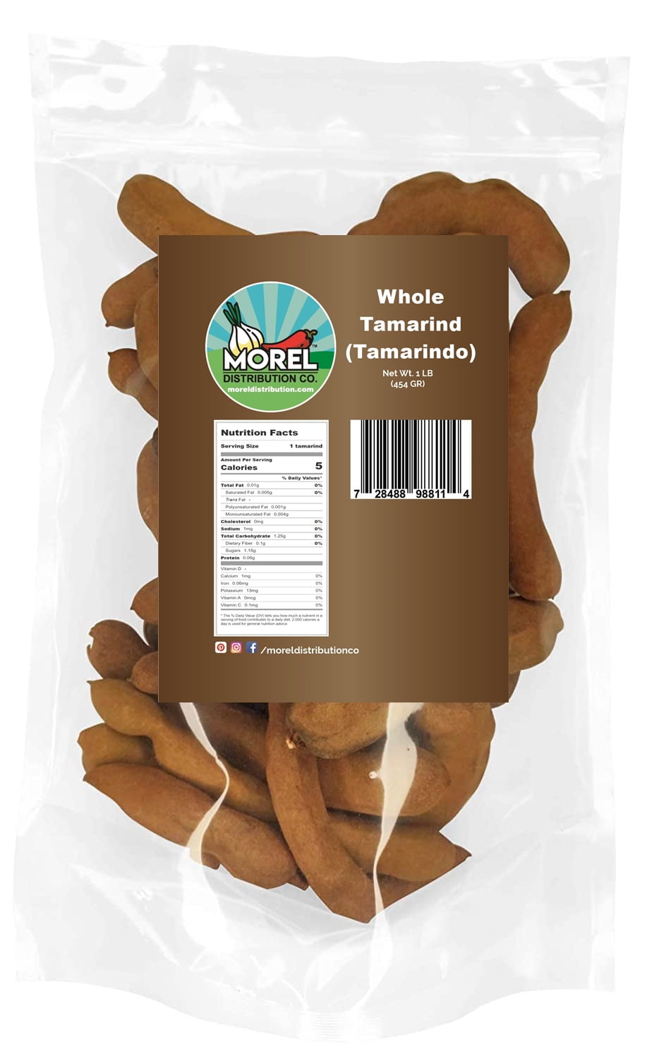 Whole Tamarind Pods, Tamarind All Natural, Tamarindo 1 Lb - Walmart.com