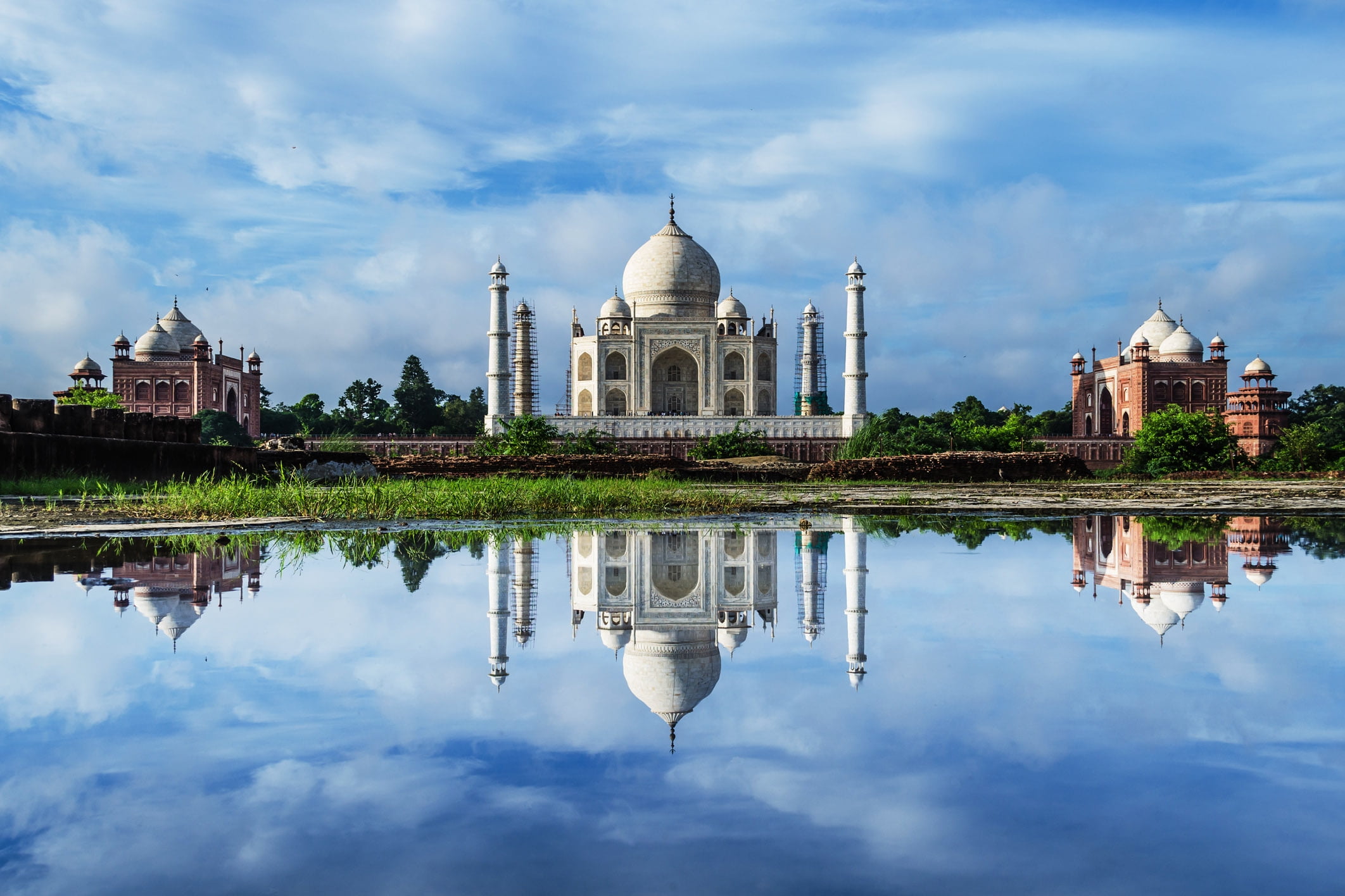 24x36 gallery poster, Taj Mahal from across the Yamuna river - Walmart.com