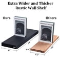 Fun Memories 24 inch Floating Shelves, 8 inch Deep Rustic Wood Wall ...