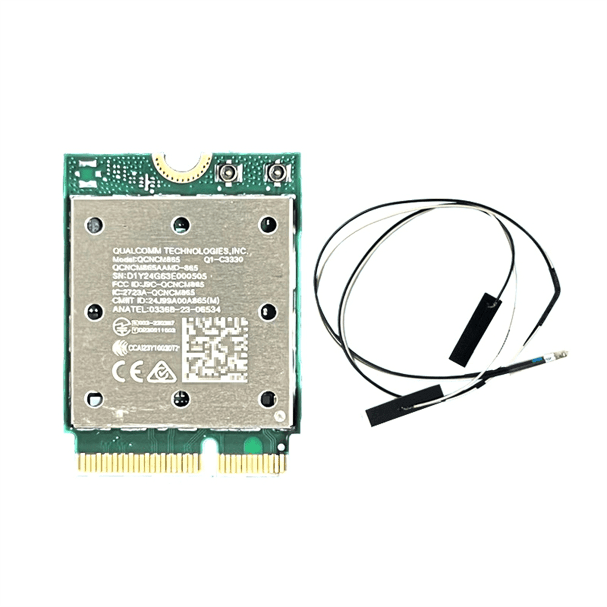 Tarjeta WiFi Inalámbrica QCNCM865 de Triple Banda con Bluetooth 5.4 ...