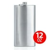 Maxam 12pc 8oz Stainless Steel Flasks with Screw-Down Caps in ...