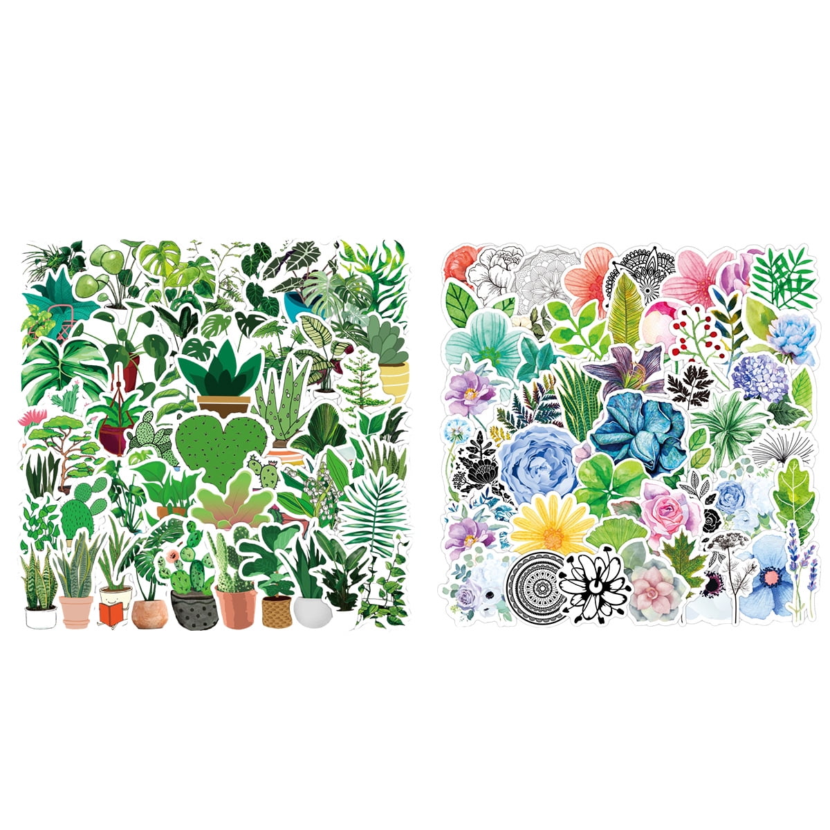 Click here for Zctt 100 Pieces Flower Plant Stickers  Waterproof... prices