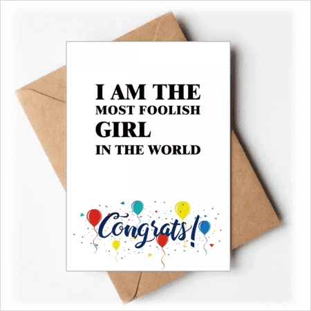 I Am The Foolish Girl Art Deco Fashion Wedding Cards Congratulations ...