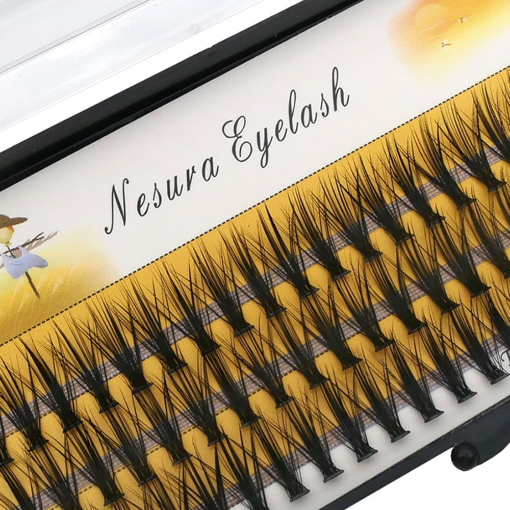 Soft Faux Individual Eyelashes Segmented Look Fake Lashes Extension for ...