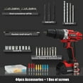 Cordless Drill Set, 20V Power Drill Kit Electric Drills with 2 X 2.0AH ...