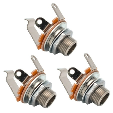 Coofit 3PCS Electric Guitar Output Jack Metal Jack Plate Socket for ...