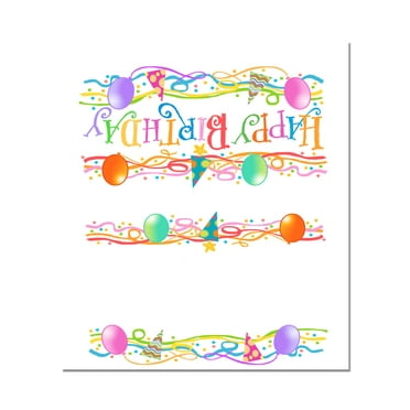 Blush Glitter Girl's Birthday, Printable Table Tent Place Cards, 20 ...