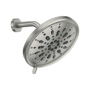 Moen Brushed Nickel One-Function 7" Diameter Spray Head Rainshower ...