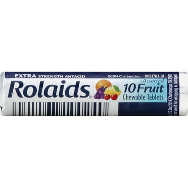 Rolaids Extra Strength Antacid Chewable Tablets, Mint - 96 Ea - Walmart.com