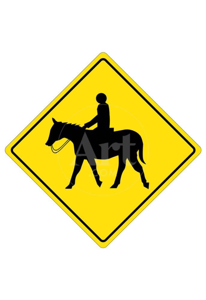 Horse Crossing Sign Poster 13x19 Sold by Art.Com - Walmart.com