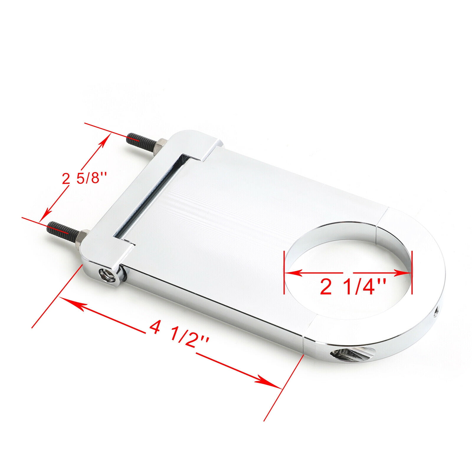 Universal Chrome Street Rod 2.25 Inch Alu Steering Column Bracket 4.5 ...