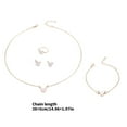 Butterfly Pendant Necklace Rings Earrings Set for Fashion Forward Women ...