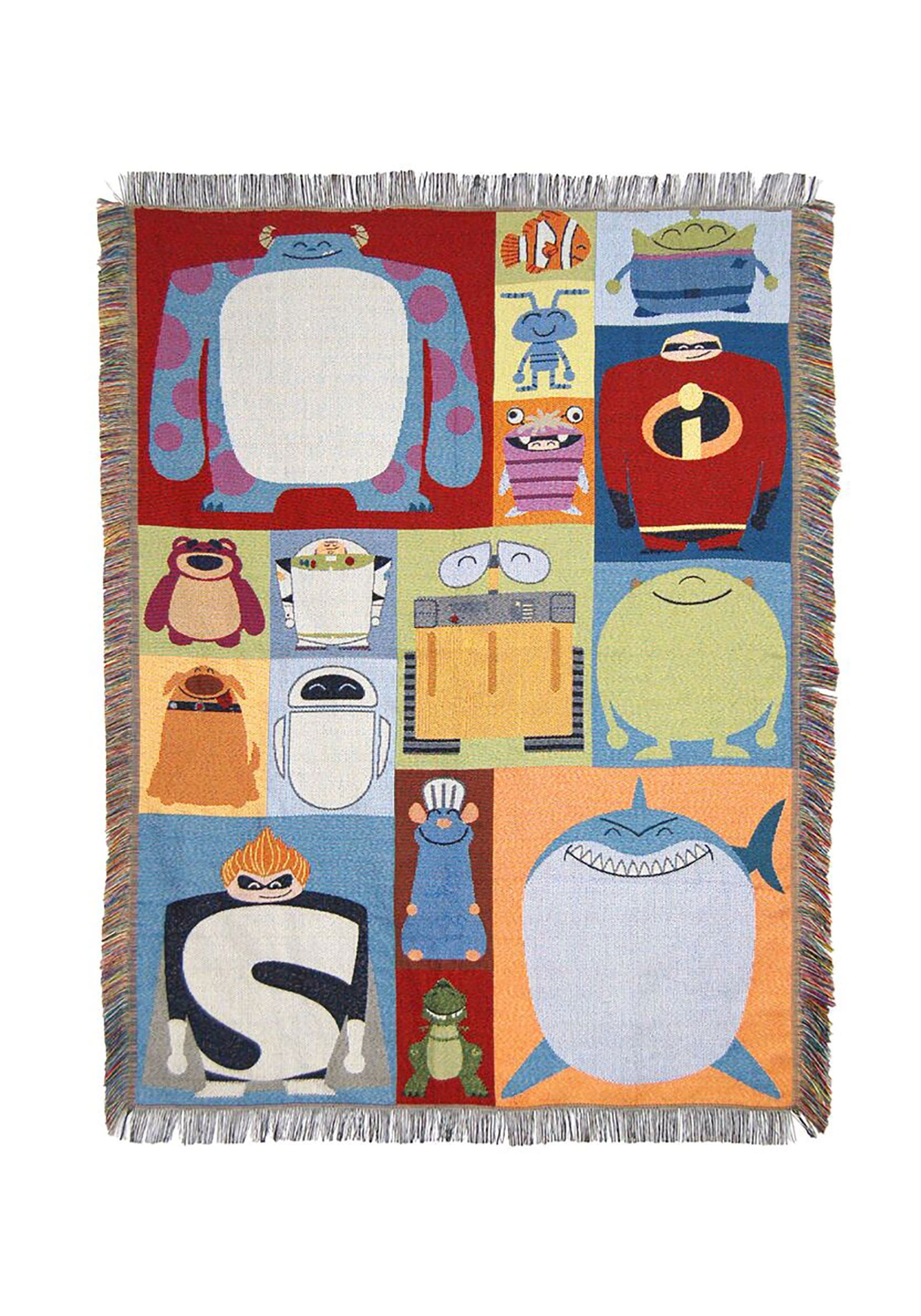 Pixar "Character Blocks" Woven Tapestry Throw Blanket - Walmart.com