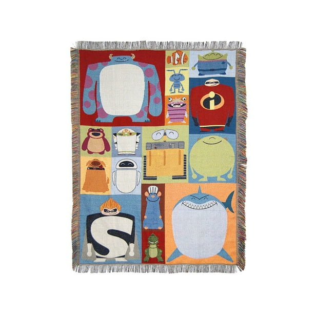 Pixar "Character Blocks" Woven Tapestry Throw Blanket - Walmart.com