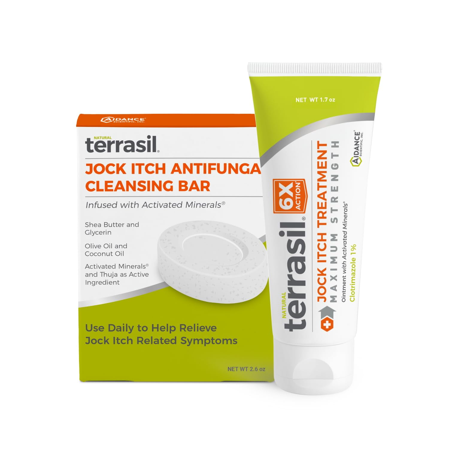 Kit de tratamiento para la tiña inguinal terrasil con crema y jabón de ...