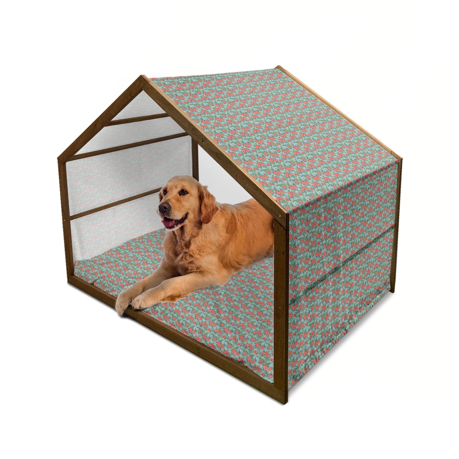 Luau Pet House, Exotic Summer Bouquet Design with Hibiscus Flourish ...