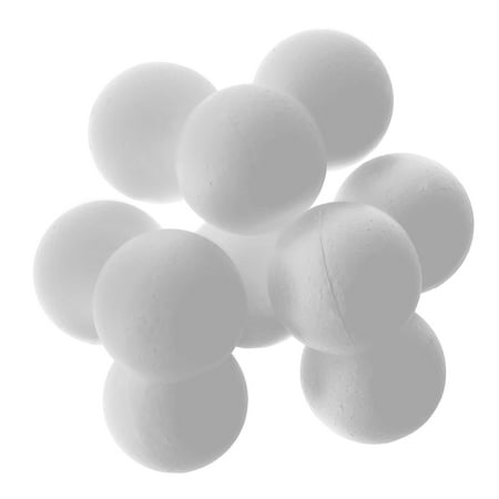 Pack of 10 White Foam Balls 3 inch Bulk - Smooth and Round Polystyrene ...