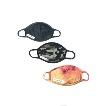 Reusable Mixed Dark Colors 2 Cotton Fabric Washable Fashion Face Masks ...