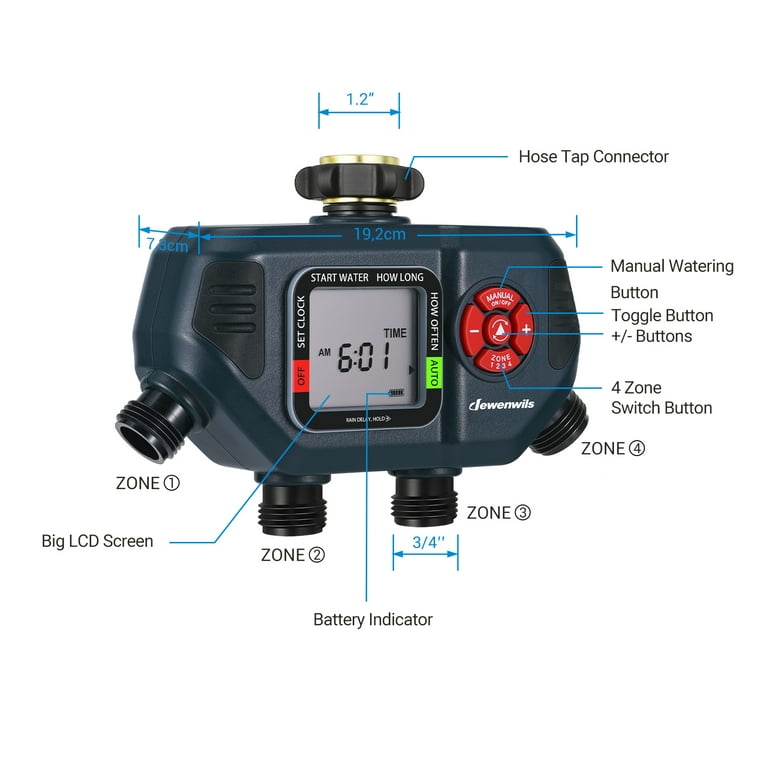 AQUA JOE 2-Zone Customizable Electronic Water Timer AJ-ET2Z, 45% OFF