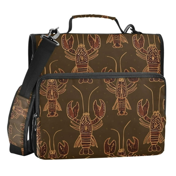 ALAZA Zipper Binder Cute Dinosaurs in Space 3 Ring Trapper Keeper File ...