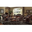 ACME Vendome Traditional Solid Wood Trim Sofa with 3 Pillows in Cherry ...