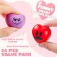 JOYIN 24 PCS Valentines Heart Shaped Stress Balls for Kids, Squishy Toy ...