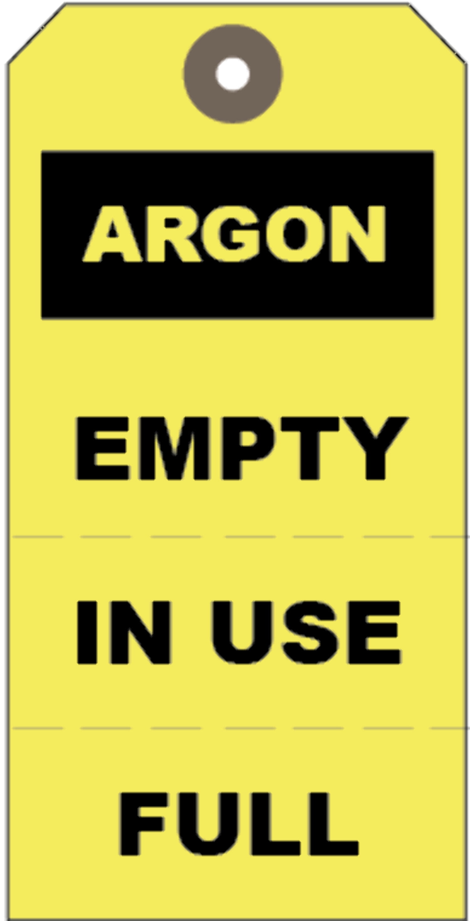 Argon Full In Use Empty Cylinder tag (25/pack) - Walmart.com