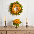 Nearly Natural Golden Sunflower Arrangement - Walmart.com