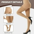 Manzi Womens 2 Pairs Super Opaque Tights For Women 120 Denier Control