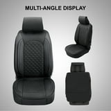 Elantrip Car Seat Cover Full Set Luxury Faux Leather with Diamond ...