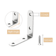 "20-Pack Heavy Duty Stainless Steel L Brackets, 2.5""x2.5"" for Shelves ...