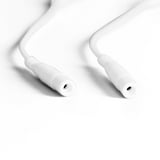 12 PCS TENS cables adapters to convert 2mm pin to 3.5mm snap Connection ...