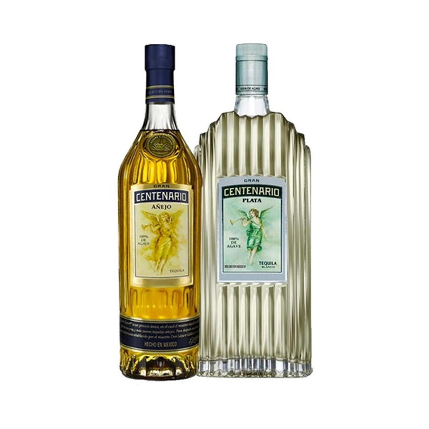 Tequila Cuervo Gran Cent. Añejo 695 ml + Cent. Plata 700 ml | Walmart ...