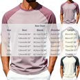 DPTALR Men's Color Block Raglan T-Shirt Short Sleeve Crew Neck Casual ...