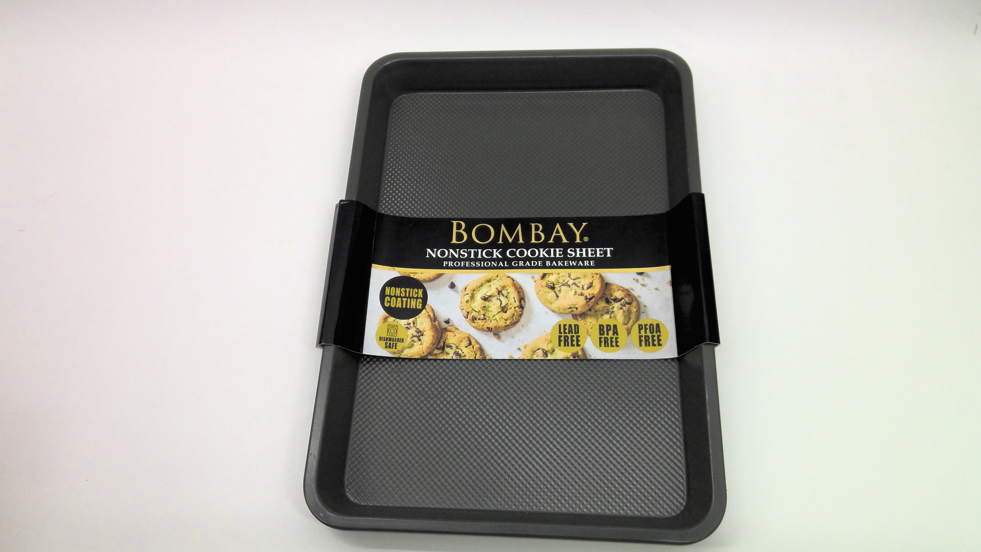 Bombay Professional Nonstick Cookie Sheet, Rectangle Bakeware, 12.5"x9 ...