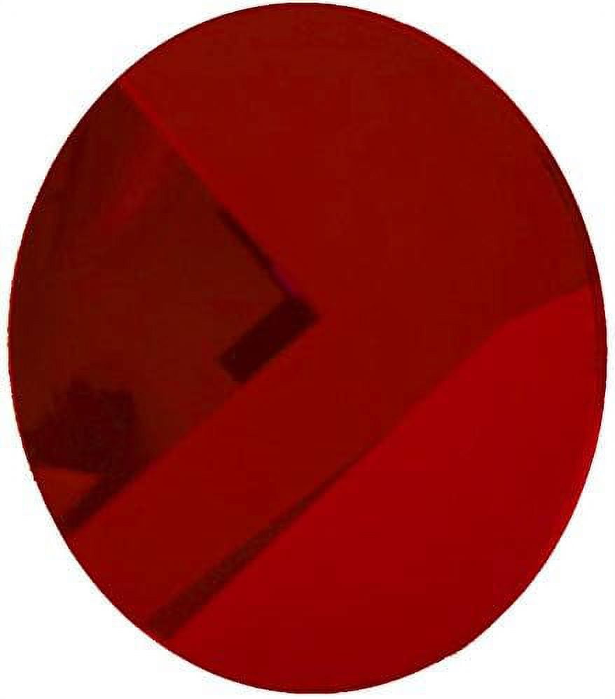 11” Light Red Round Blank Mirror Discs Smooth Edge DIY Plexiglass Tiles ...