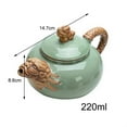 Household Ru Kiln Kettle Pitcher Jug Teaware Chinese Ceramic Dragon ...