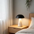 Mushroom Shaped Table Lamp Night Light Rechargeable LED Lamp Bedside ...